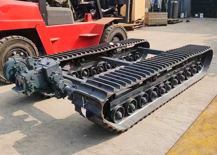 20 MT Capacity Rubber Crawler Chassis With Diesel Engine For Mobile ...