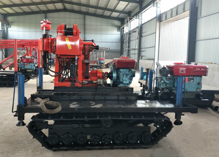 Track Mounted Hydraulic Water Well Drilling Machine XY-200 For Mining ...
