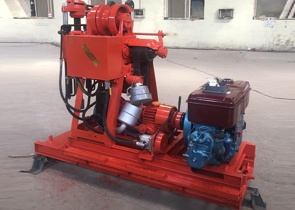 150 Meters Depth Engineering Drilling Rig High Power Diesel Engine ...