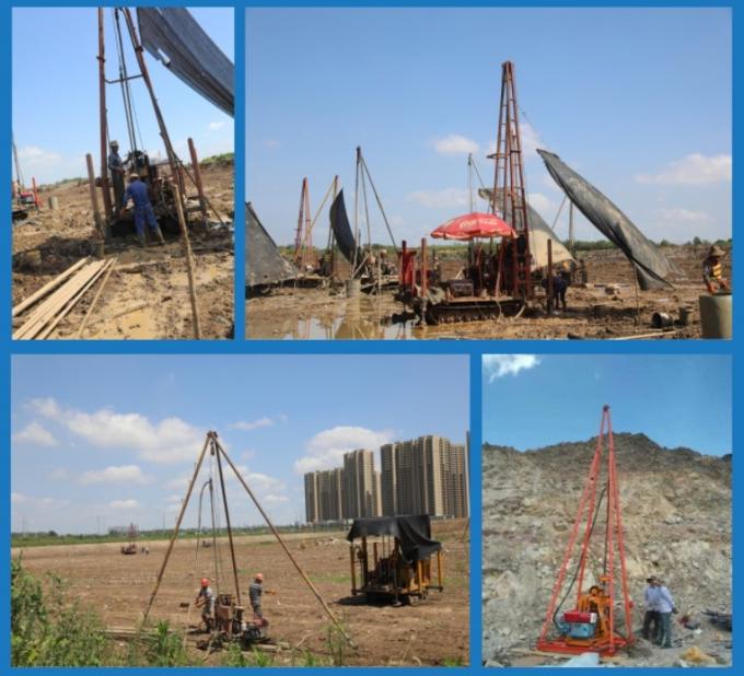 Four Wheel Basement Exploration Core Drill Rigs Drilling Rig For Geological